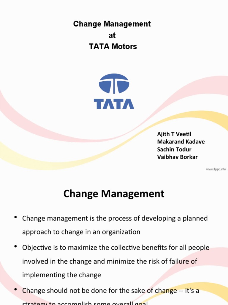 TATA Motors Change Strategy | PDF | Business | Economies