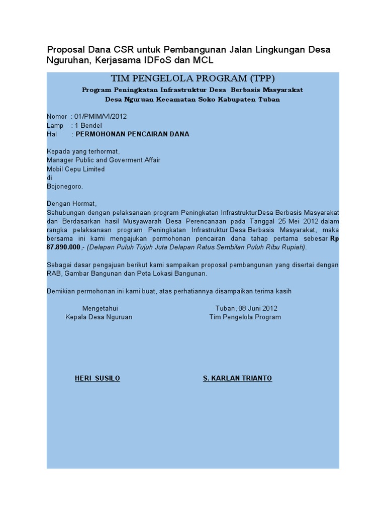 CSR Proposal 2 | PDF