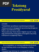 Halimbawa NG Tekstong Prosidyural | PDF