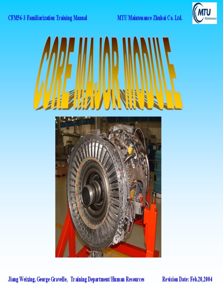 CFM Turbofan Engine Module | PDF | Turbine | Internal Combustion Engine