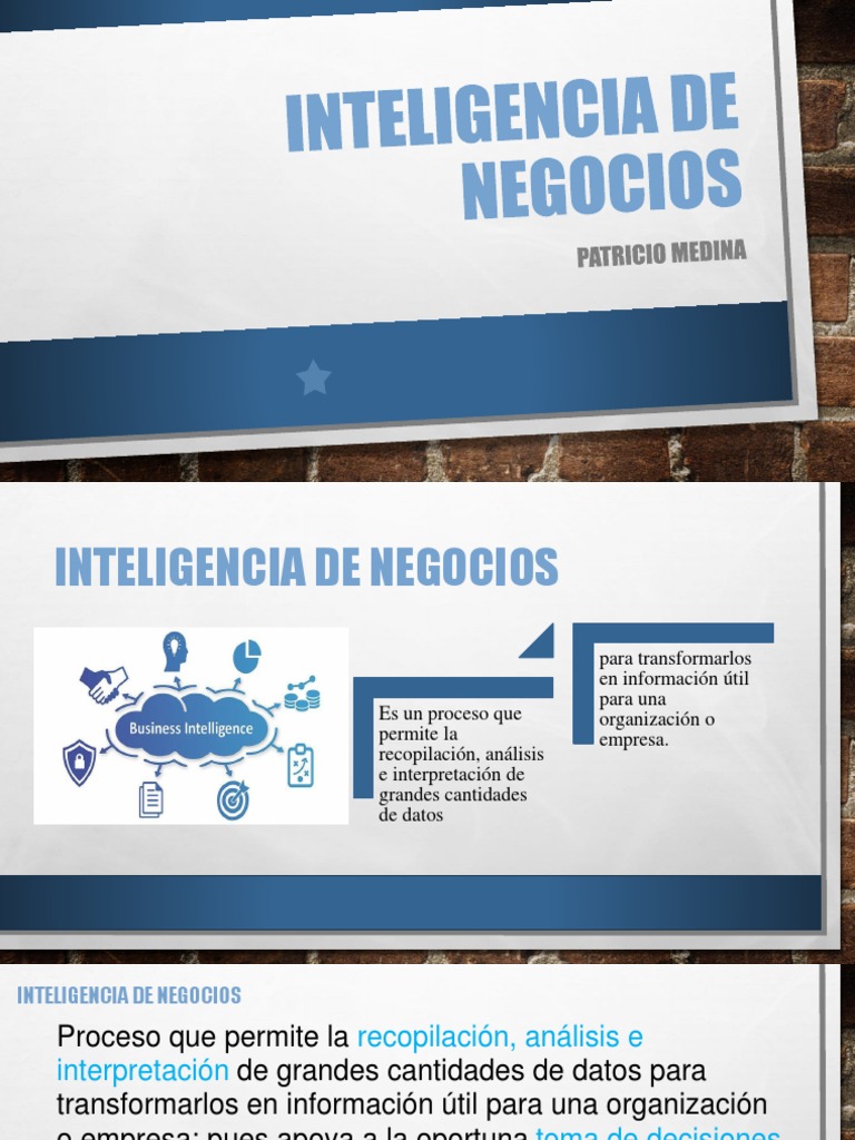 1 Clase 1 - InteligenciaNegocios | PDF | Inteligencia de negocios | Big Data