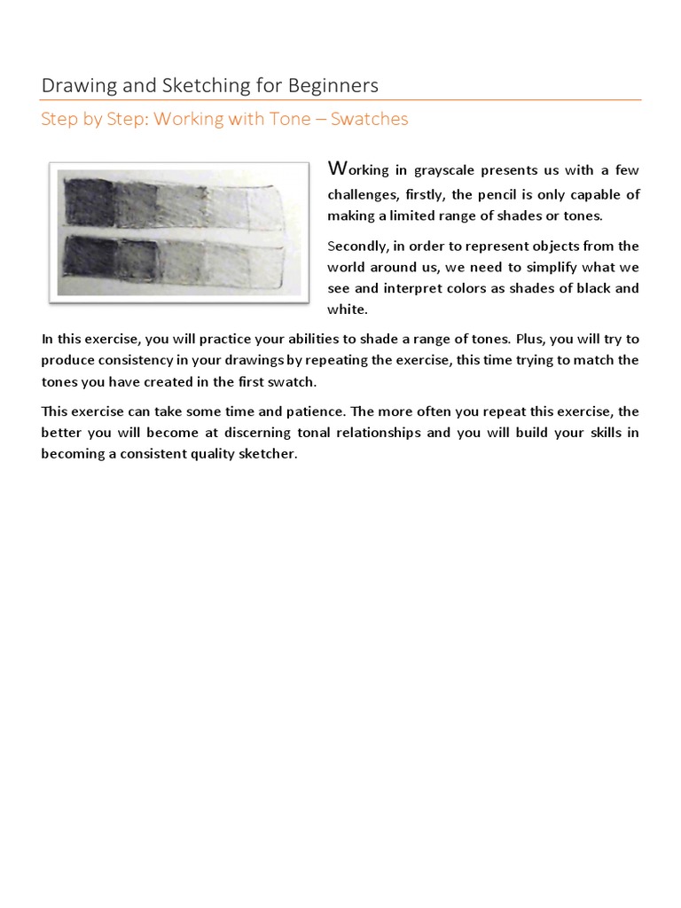 007 Working With Tone - Exercise File | PDF | Drawing | Artistic Techniques