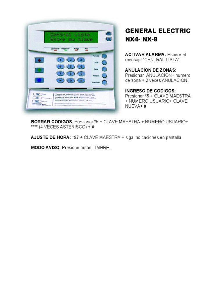 General Electric NX4 - NX8 | PDF