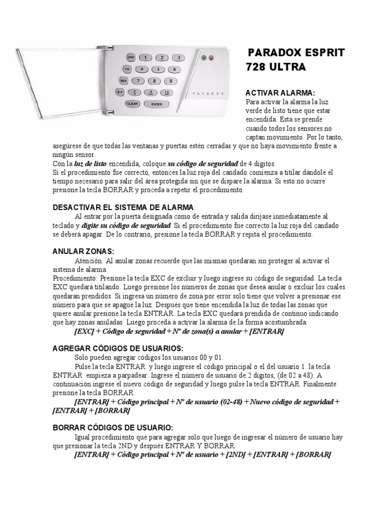 Paradox Esprit 728 | PDF | Informática y tecnología de la información