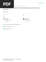 Most comfortable loudness level | PDF | Speech | Hearing
