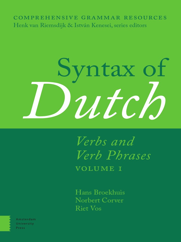 Syntax Of: Dutch | PDF | Lexical Semantics | Clause