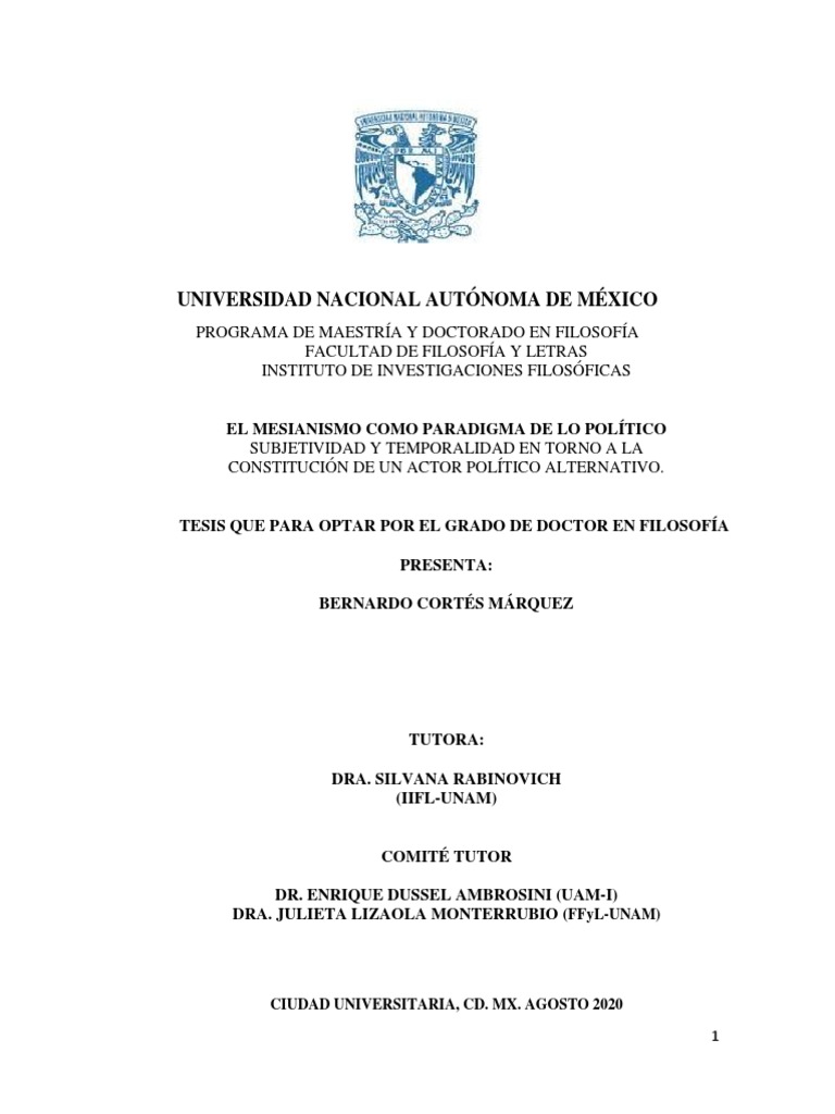 El Mesianismo Como Paradigma de Lo Político | PDF | Mesías | Paradigma