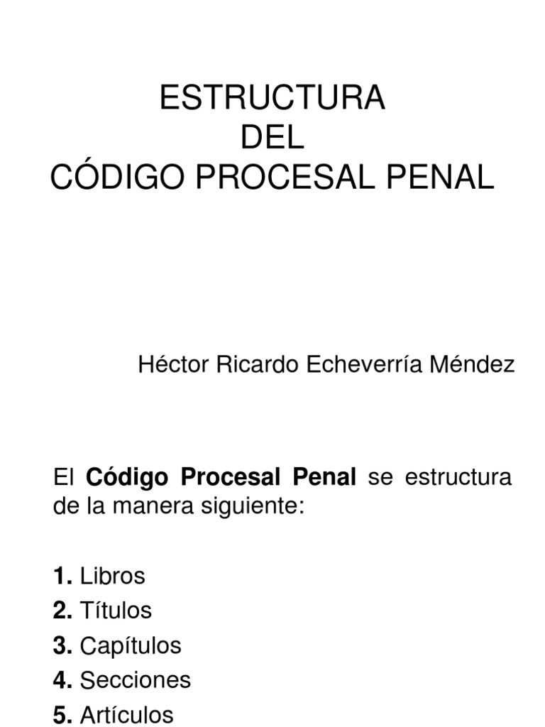 03 Estructura Del CPP | PDF