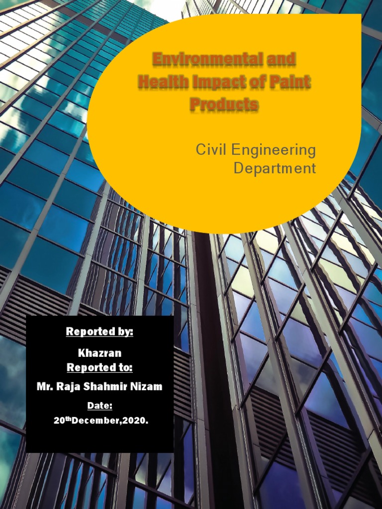 Environmental and Health Effects of Paint | PDF | Volatile Organic ...