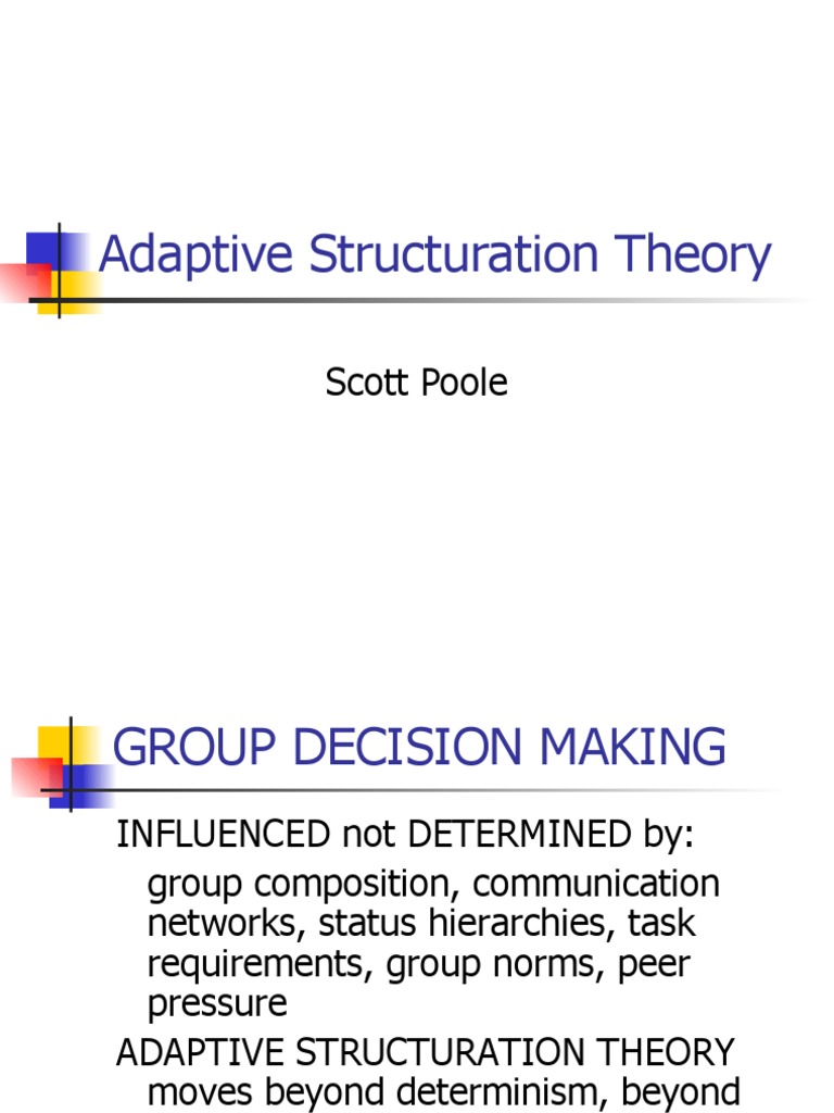 Adaptive Structuration Theory | PDF