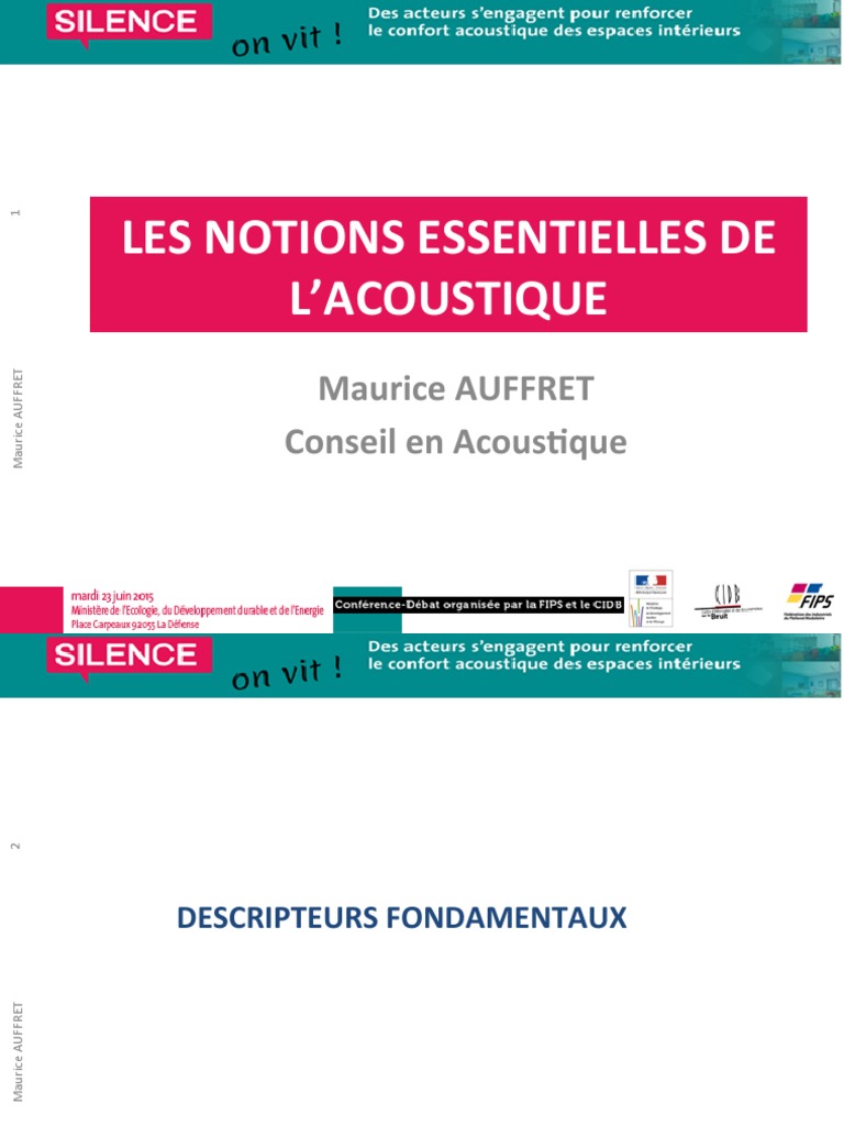 Acoustique | PDF | Son | Fréquence