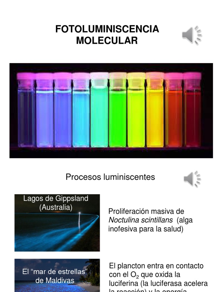 Teoría Luminiscencia 2020 | PDF | Espectro de emisión | Estado emocionado