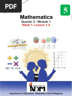 MATH 5 - Q1 - Mod1 PDF | PDF | Division (Mathematics) | Numbers