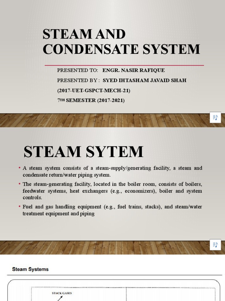 Mech-21, Steam and Condensate System | PDF | Boiler | Steam
