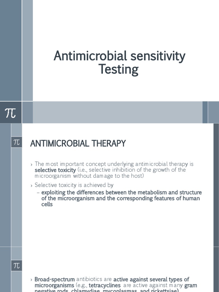 Antimicrobial Sensitivity Testing | PDF | Bacteria | Antimicrobial