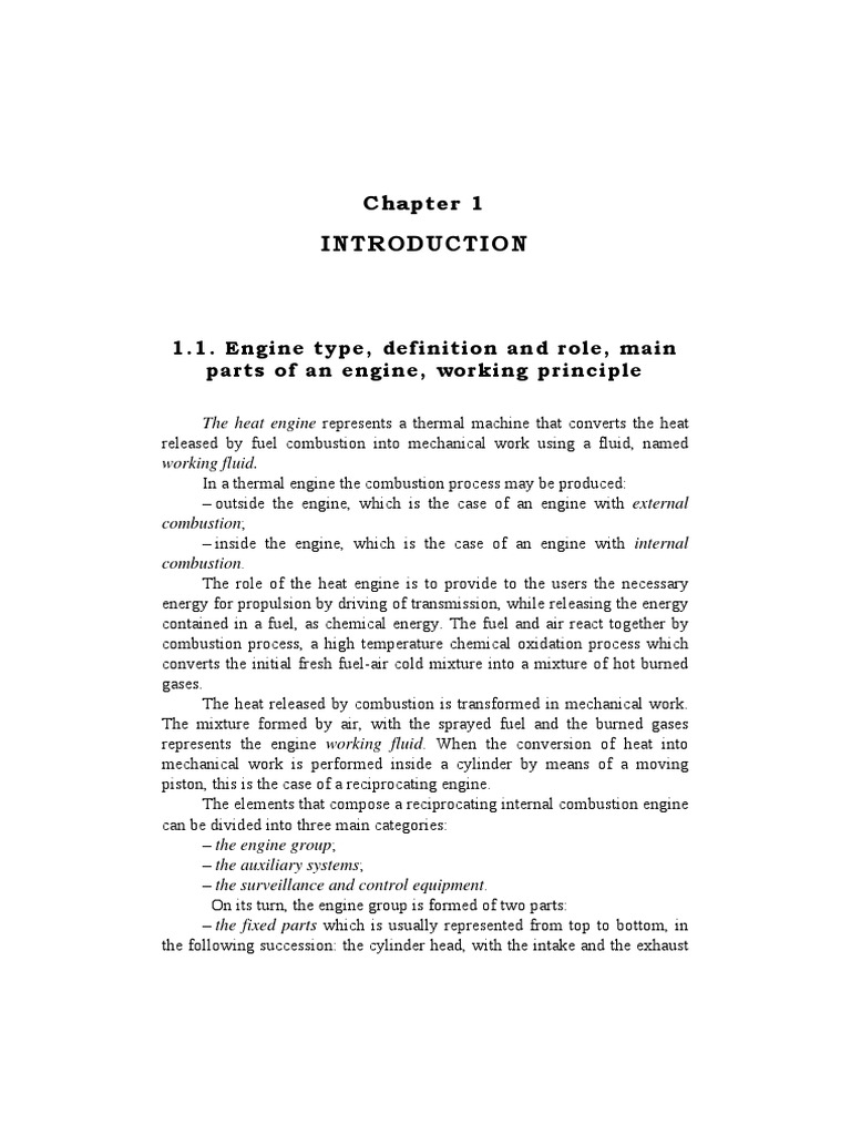 Chapter1 Heat Engines Pdf Internal Combustion Engine Diesel Engine