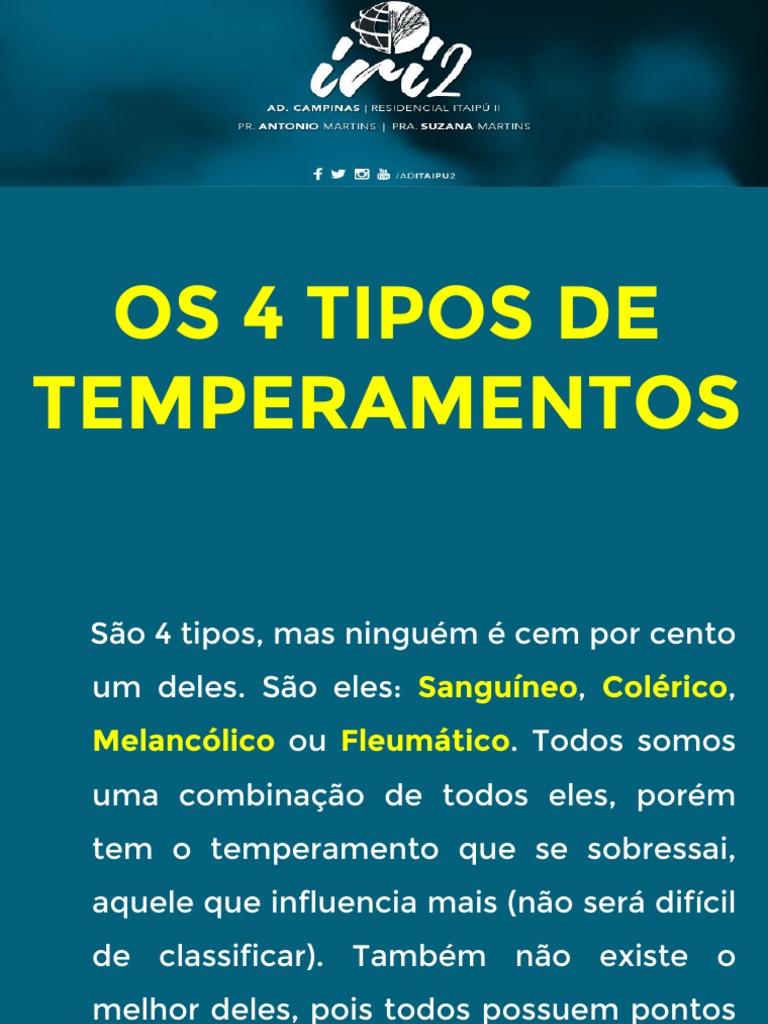 Os 4 principais temperamentos: entenda as características de cada um ...