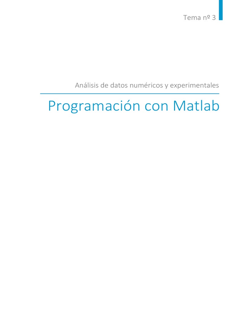 Tema3-Programación Con Matlab | PDF | Archivo de computadora ...