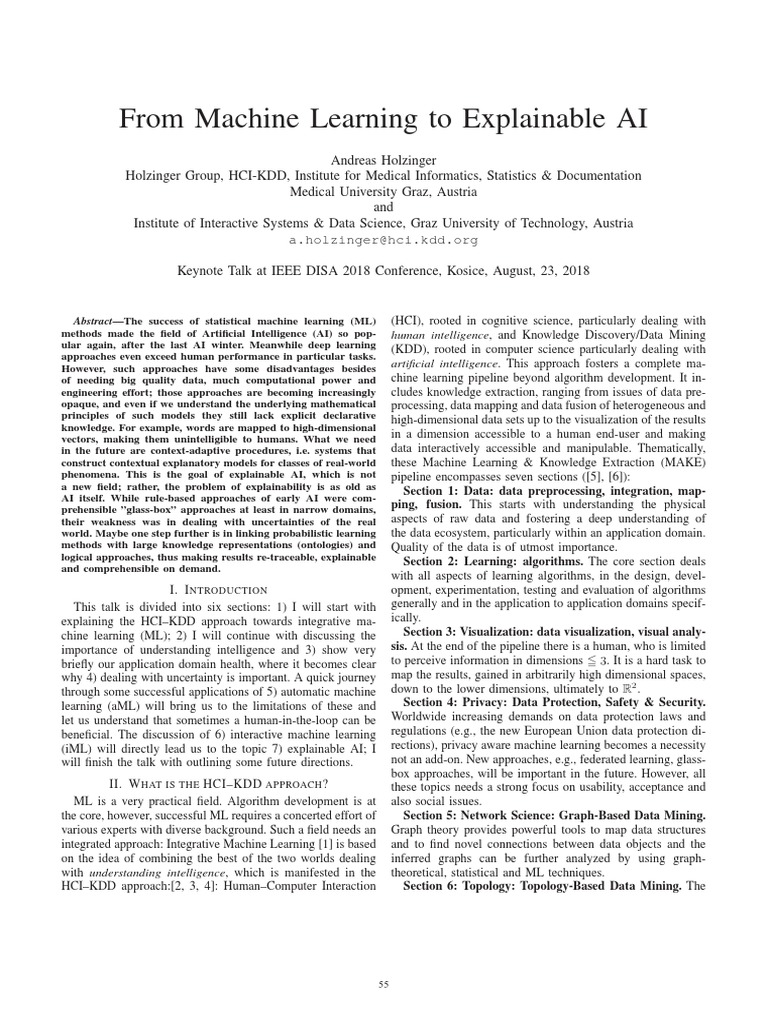 From Machine Learning To Explainable Ai Download Free Pdf