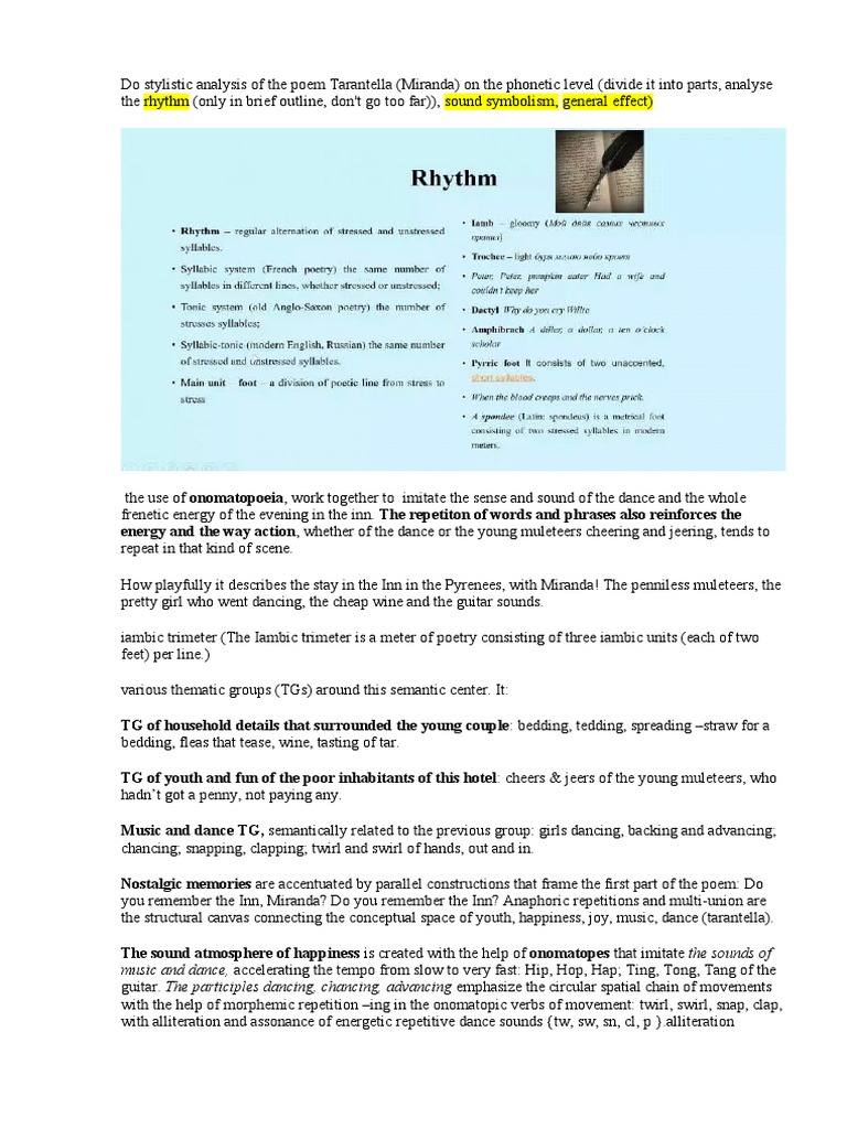 do-stylistic-analysis-of-the-poem-tarantella-pdf-poetry-language