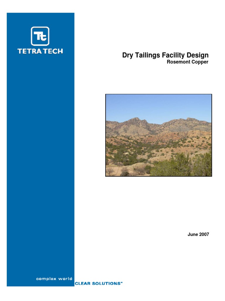 Dry Tailings Design for Engineers | PDF | Soil Mechanics | Climate