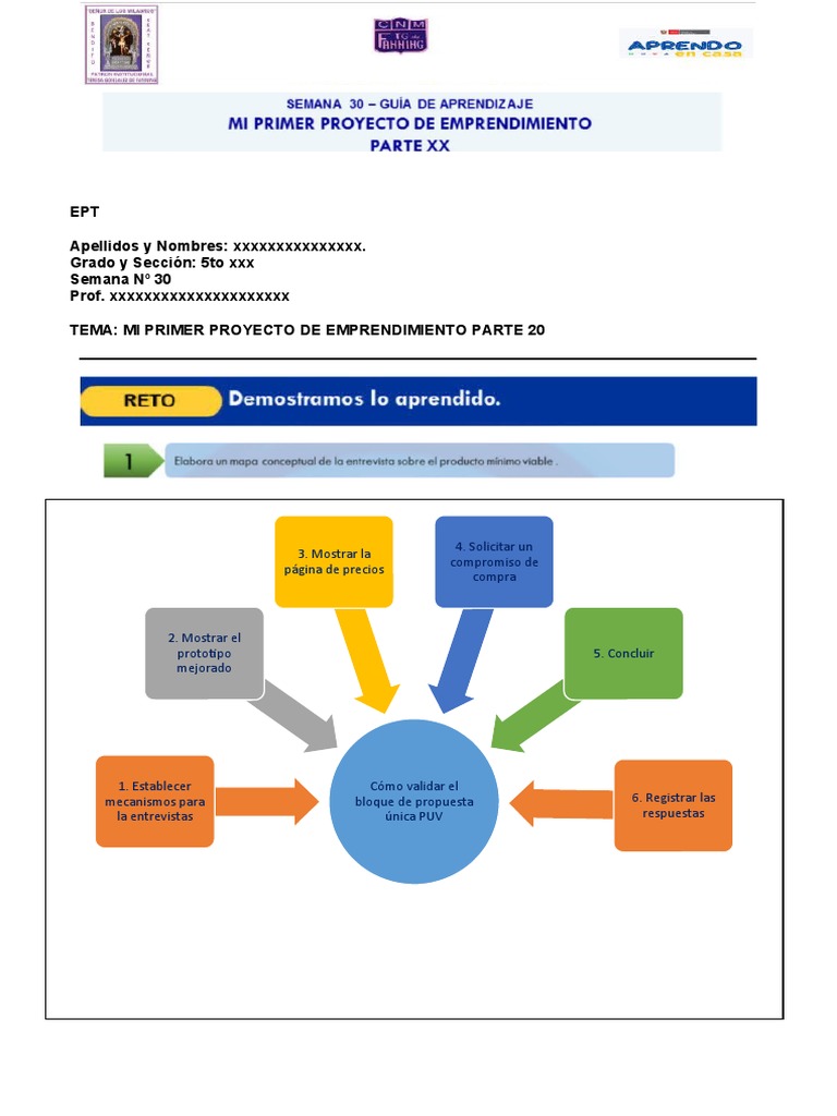 Ept Mi Primer Proyecto de Emprendimiento Parte 20 - Lienzo Canvas | PDF | Las compras en línea ...