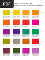 Colour Conversion Guide Pantone Cmyk RGB Hex | PDF | Qualia | Publishing