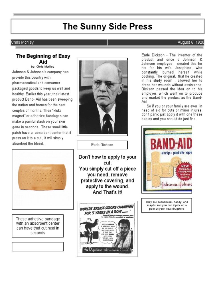 Earle Dickson: Inventor of Band-Aid | PDF | Wound | Injury