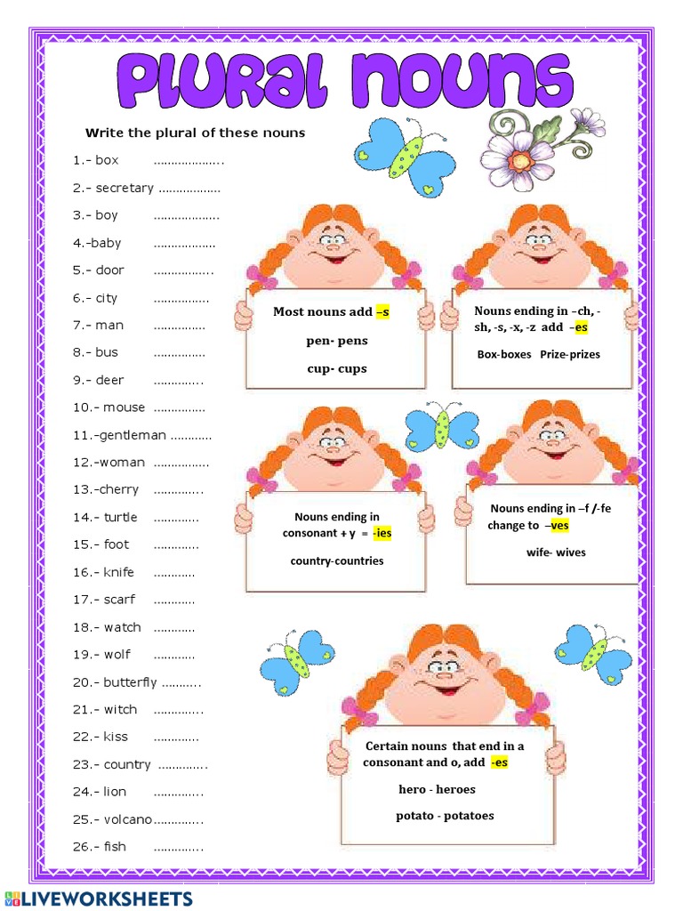 Plural Forms of Common Nouns | PDF | Art