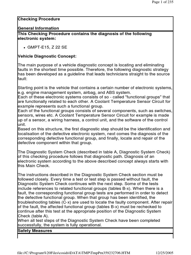 Engine System, Z22SE-2004-2003-2002-2001 | PDF | Throttle | Ignition System