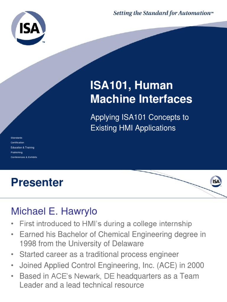 ISA101, Human Machine Interfaces | PDF | User Interface | Product Lifecycle