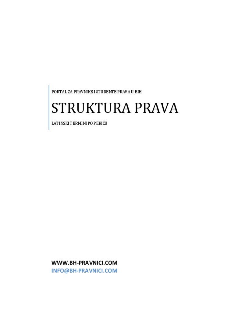 Struktura Prava - Latinski Termini | PDF