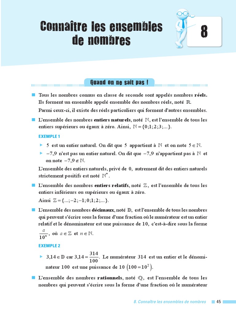 Ensembles des Nombres Naturels et Relatifs | PDF | Entier naturel ...