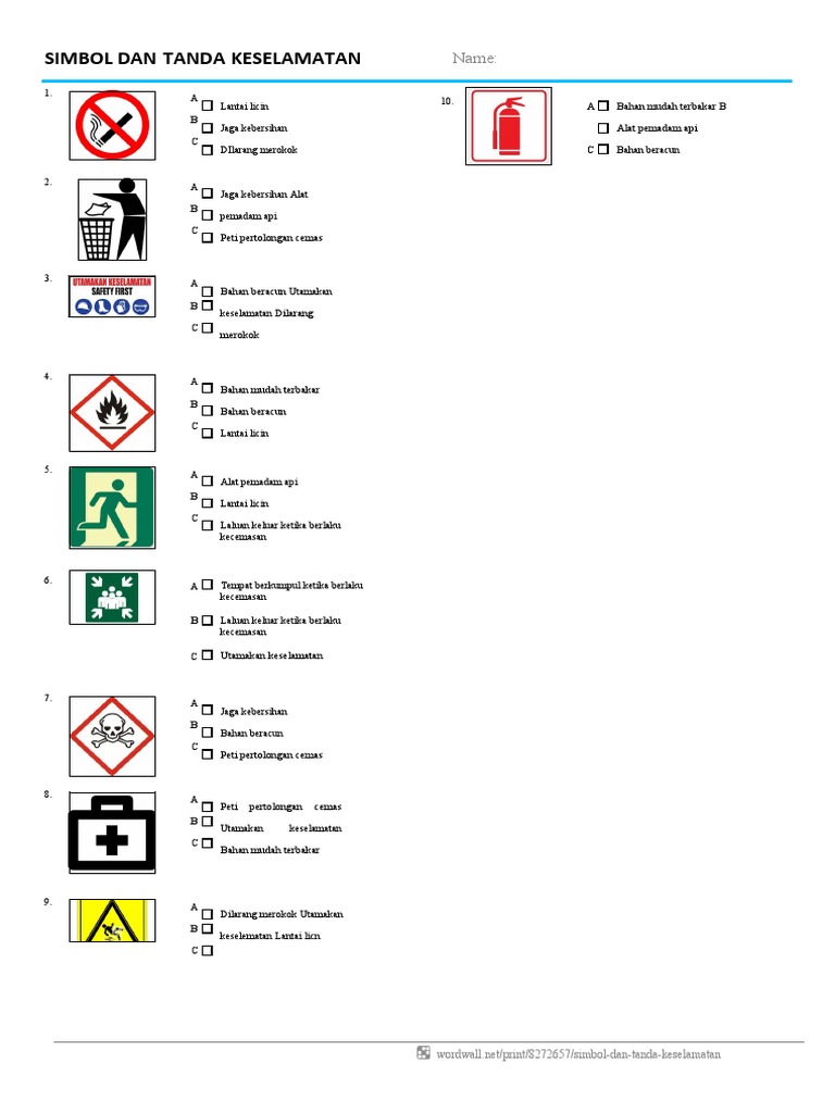 Simbol Dan Tanda Keselamatan | PDF