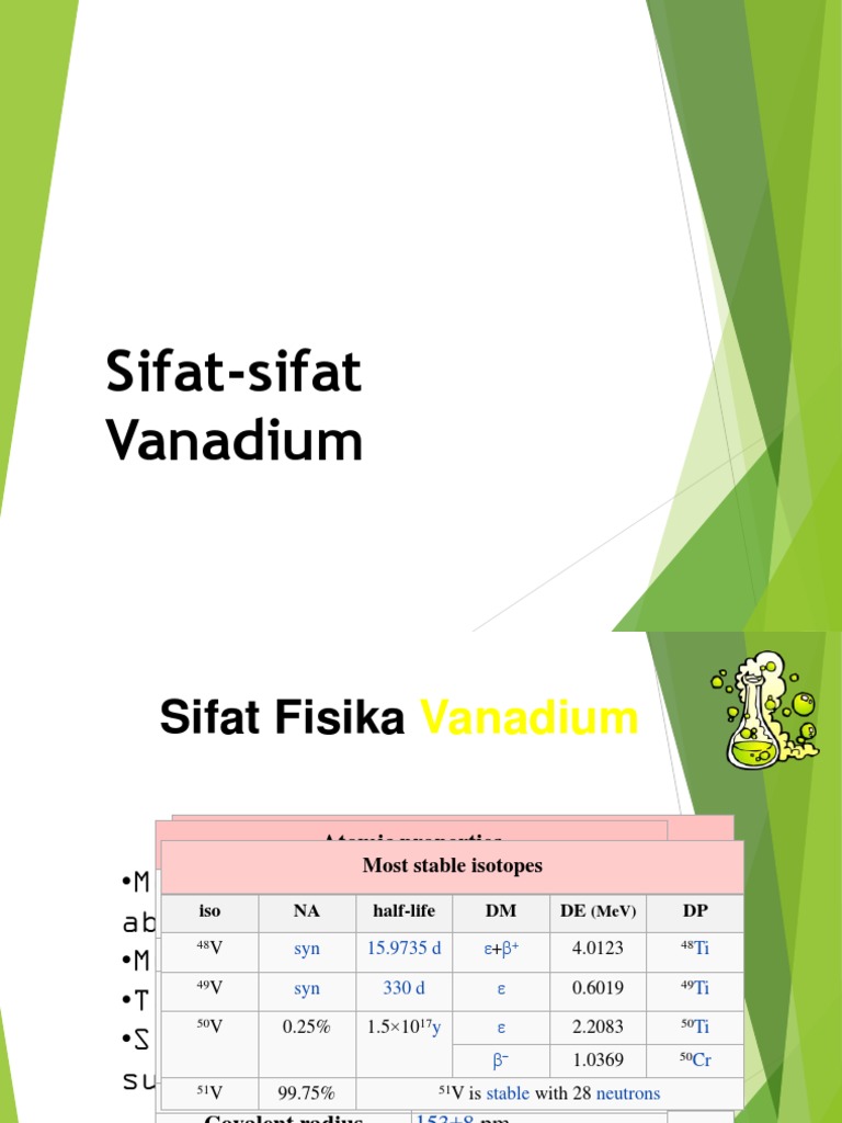 Vanadium Sifat Dan Kegunaan | PDF