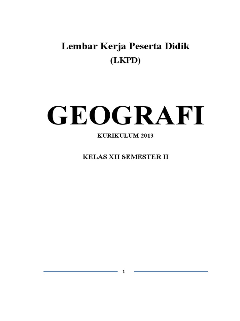 LKPD Ke-1 KD 3.3-Pemanfaatan-peta-Penginderaan-jauh-dan-SIG | PDF