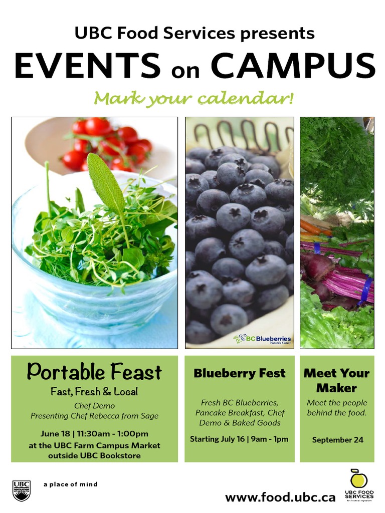 UBC Food Information 2014 | PDF | Salad | Hamburgers