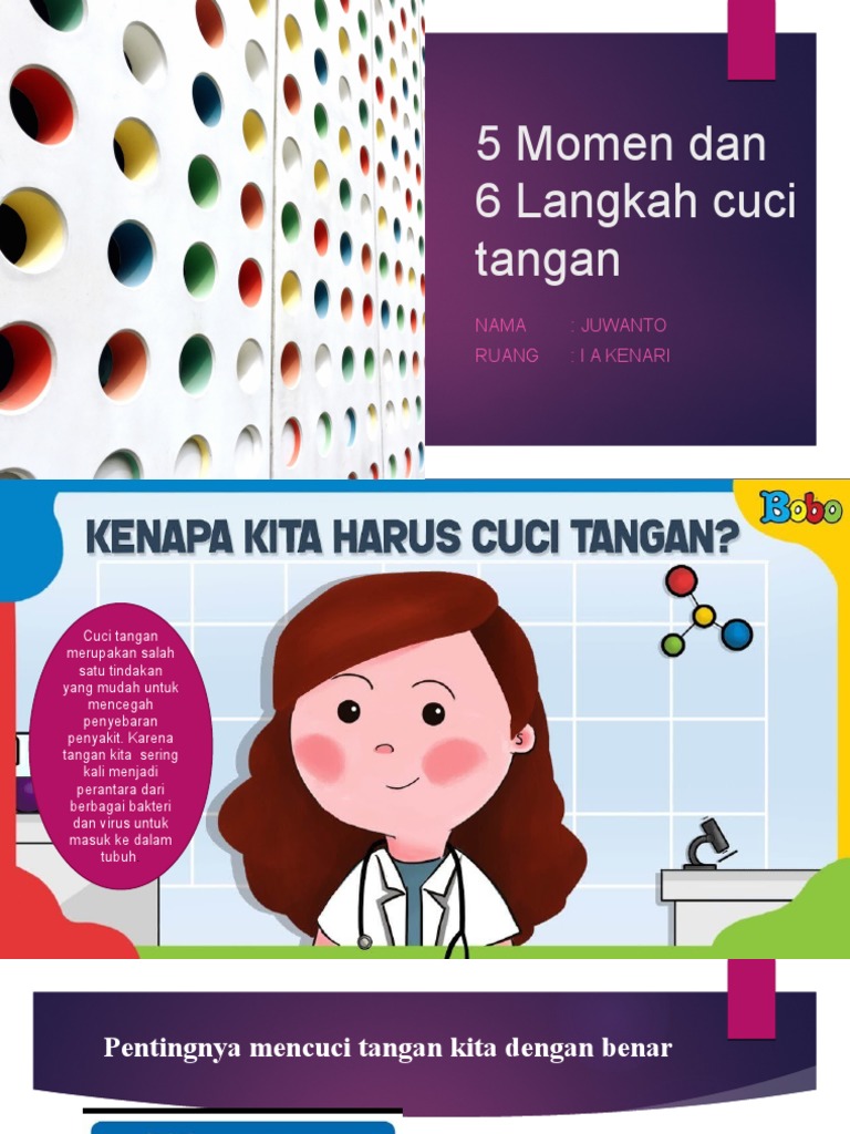 Panduan Cuci Tangan: 5 Momen & 6 Langkah | PDF