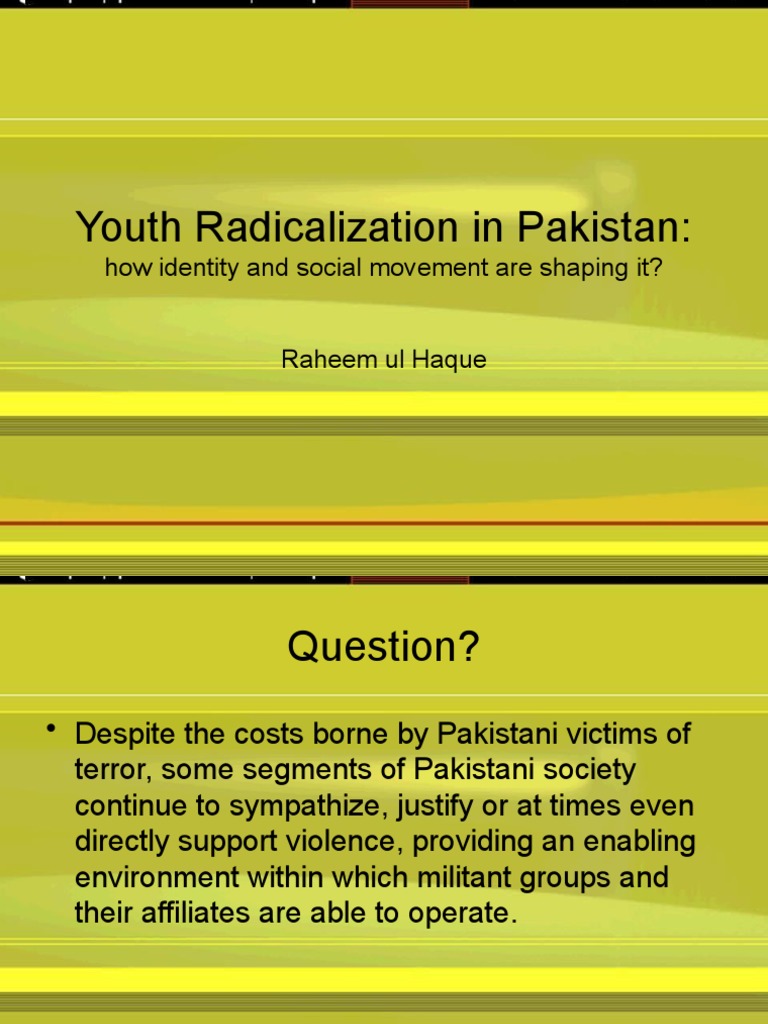 Radicalization in Punjab, Pakistan - Policy Oriented | PDF | Pakistan ...