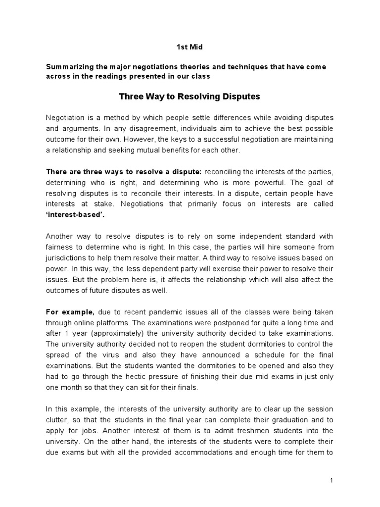 Negotiation Theories Summary & LiveEight Simulation Exercise | PDF | Negotiation | Prices