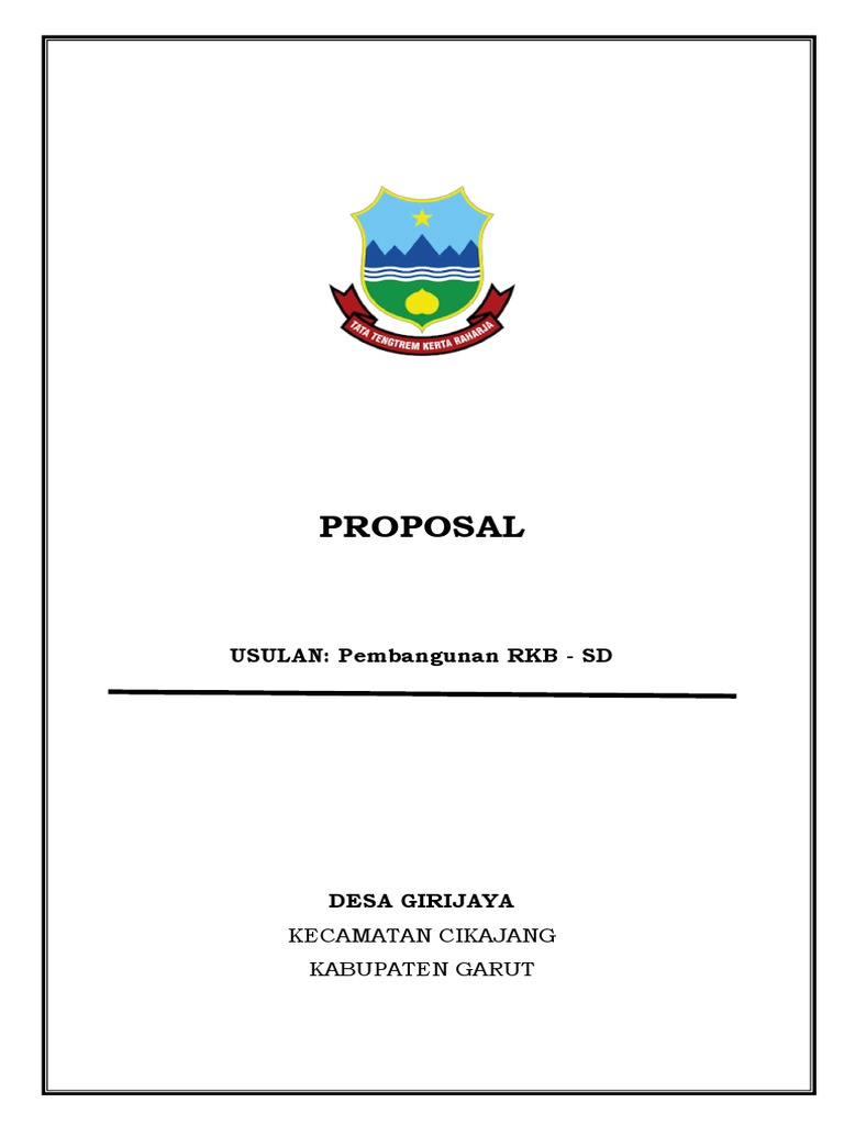 Proposal: USULAN: Pembangunan RKB - SD | PDF