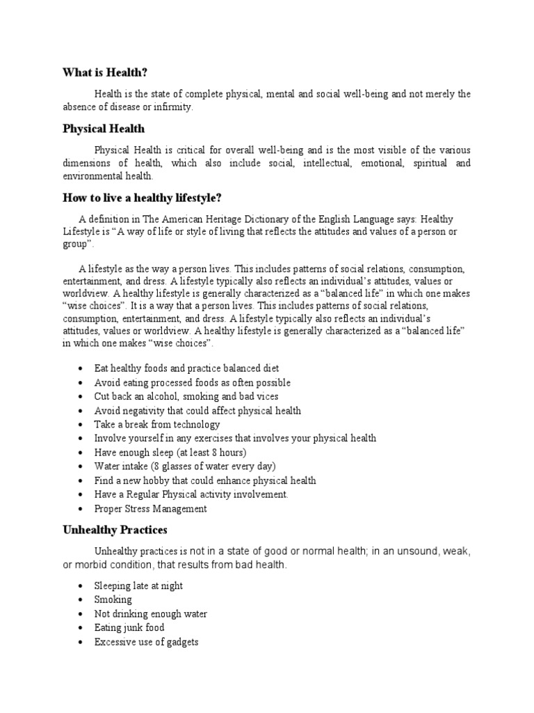 What Is Health | PDF | Physical Fitness | Osteoporosis