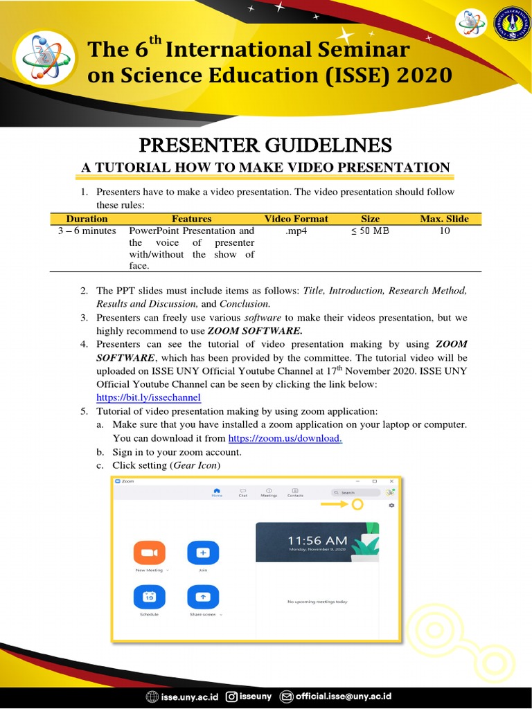 Guideline For Video Presentation | PDF | Microsoft Power Point ...