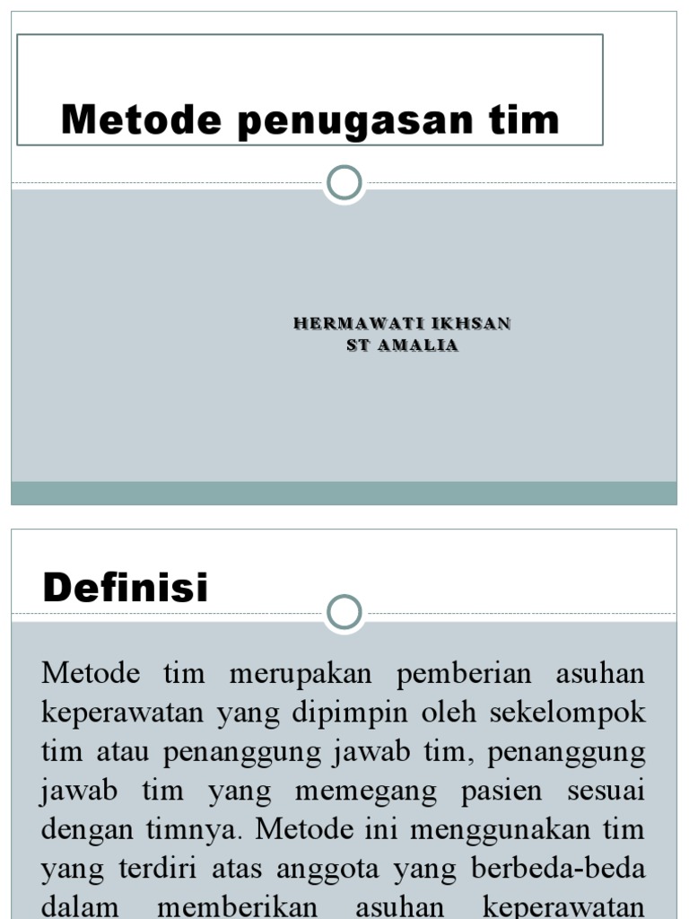Metode Tim | PDF