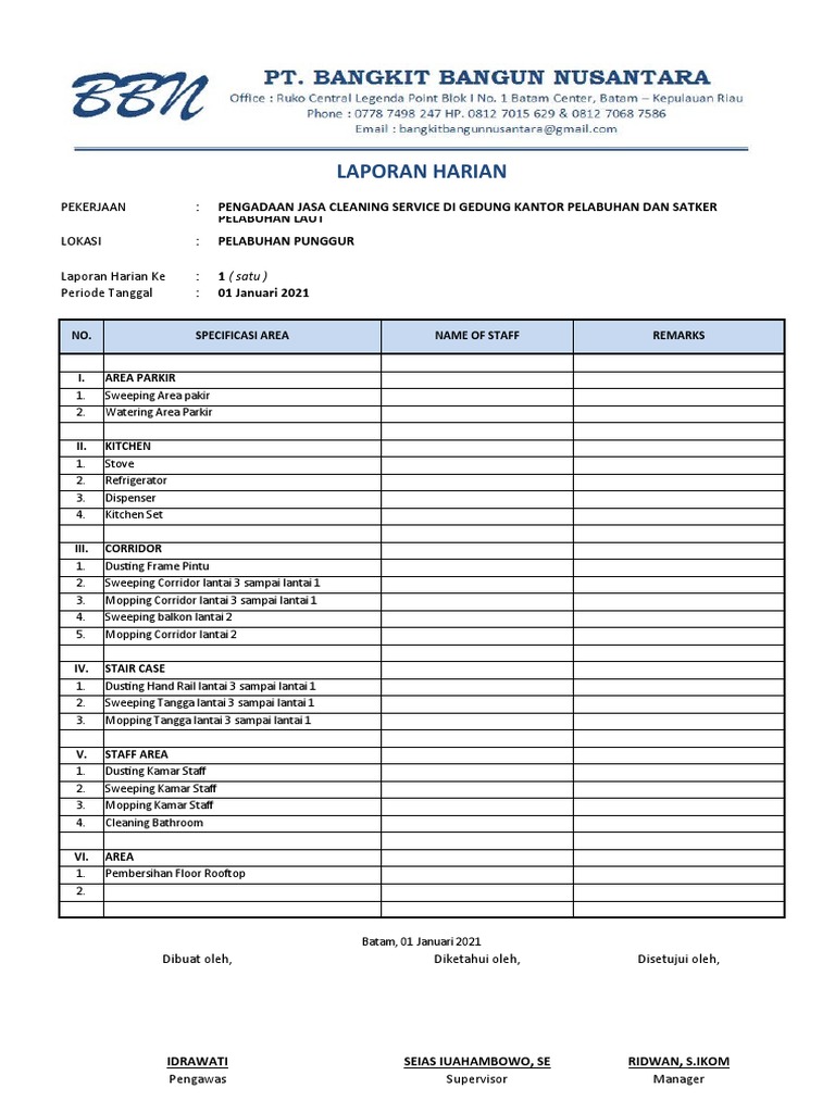 Form Checklist Public Area | PDF