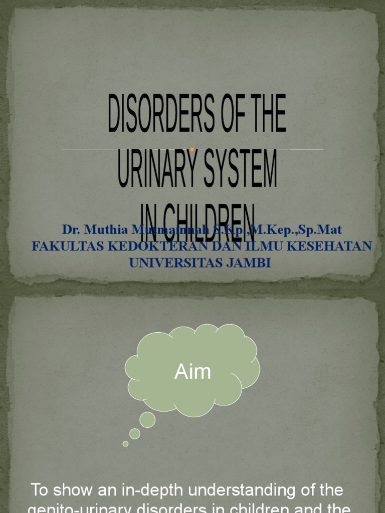 Pediatric Renal Disorders Management | PDF | Kidney | Urinary Tract ...