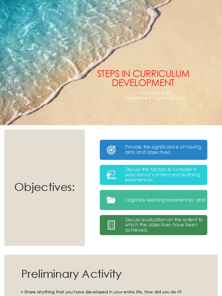 Steps in Curriculum Development Wk3 | PDF | Curriculum | Philosophy Of ...