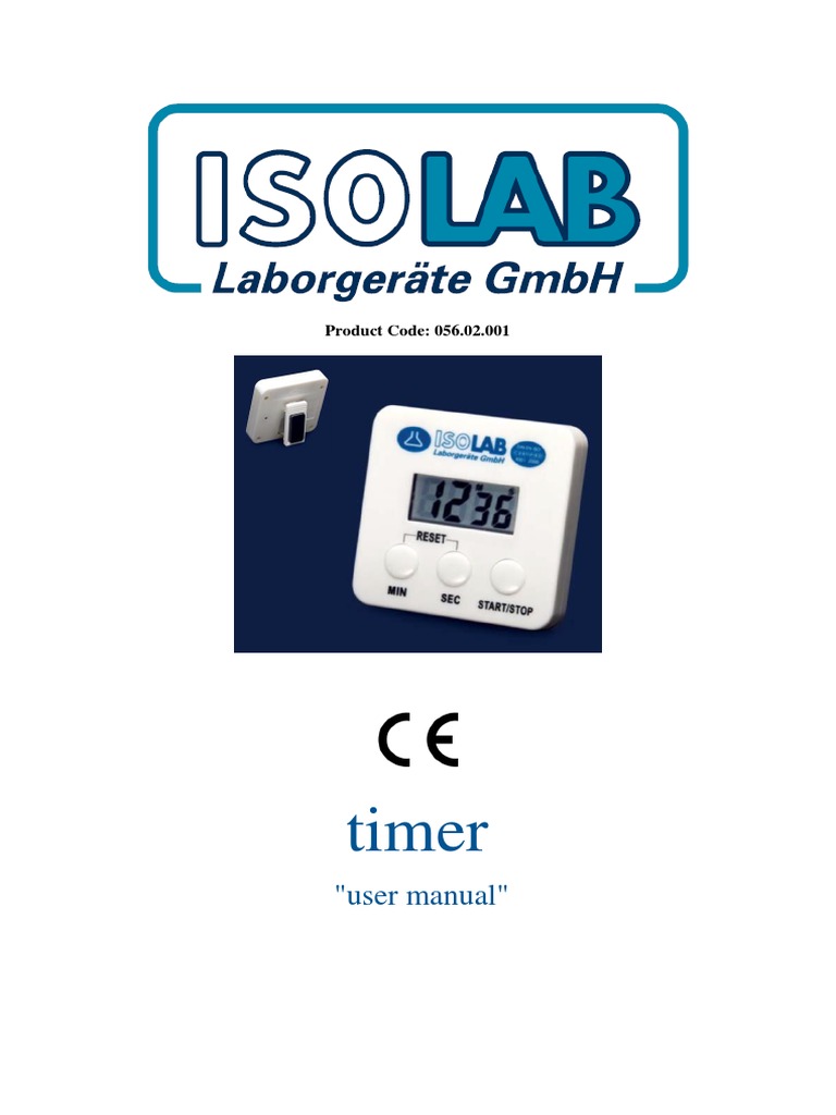 Timer: "User Manual" | PDF