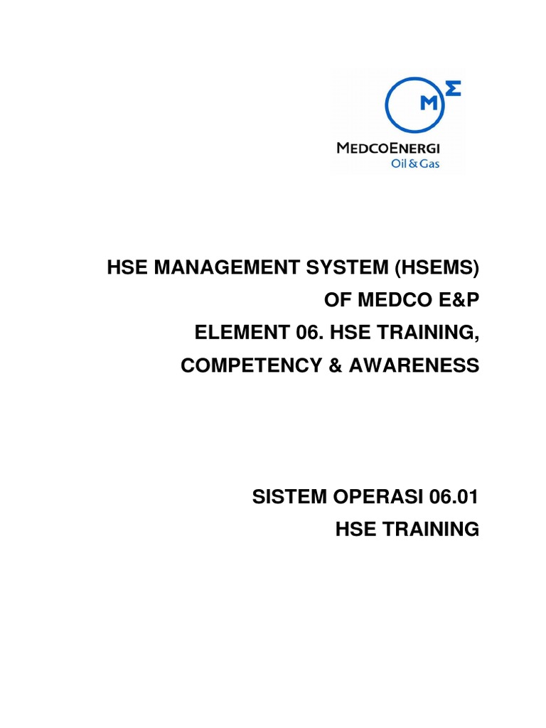 16 - Panduan HSE Training | PDF