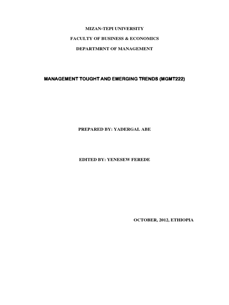 Management Thought | Download Free PDF | Rationality | Science